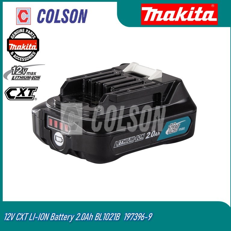 COLSON MAKITA 12V CXT Li-ion Battery 2.0Ah BL1021B (197396-9) | Shopee ...