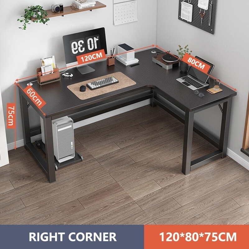 L Shape Study Table& Computer Desk Writing Table Office Table Meja ...