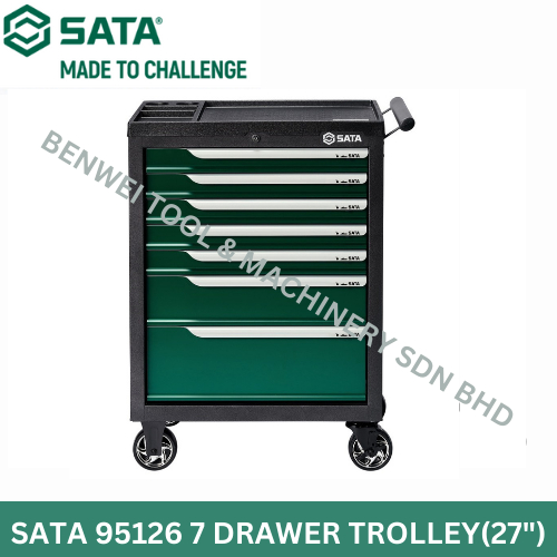 (D5) SATA 95126 7-DRAWER TROLLEY / TOOLS STORAGE BOX / CABINET TROLLEY ...