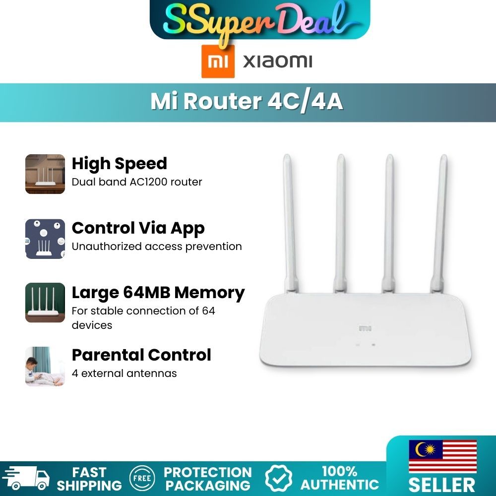 Xiaomi Router 4A Gigabit Edition WiFi 6 5Ghz (Dual-Core Full Gigabit ...