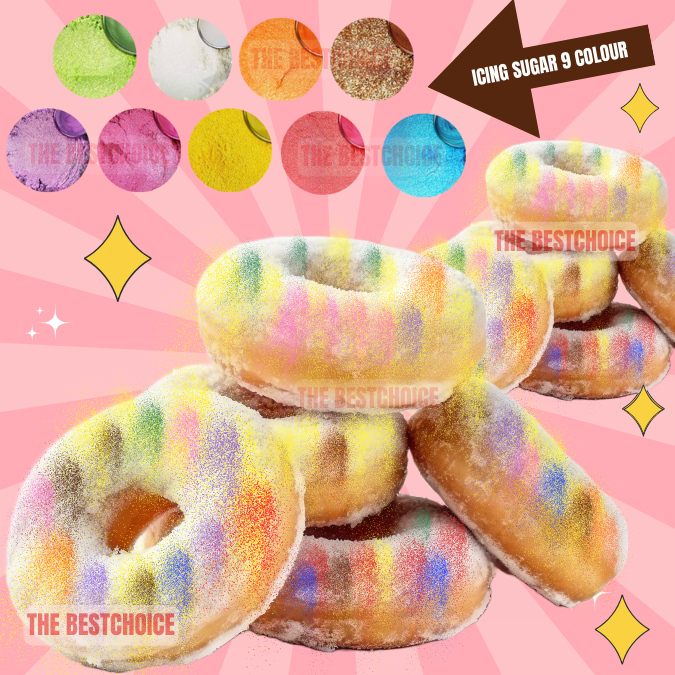 DONUT SUGAR FLOUR /ICING SUGAR/ DUSTING SUGAR/ 防潮糖粉/ TEPUNG GULA DONUT ...