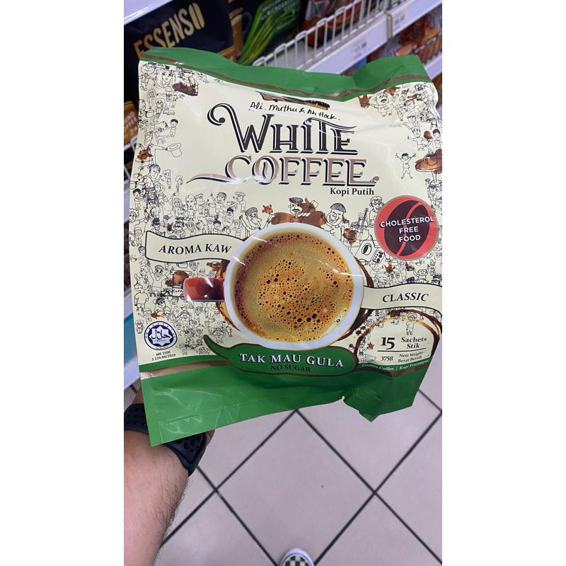 White coffee no sugar ali muthu ah hock kopi putih tiada gula | Shopee ...