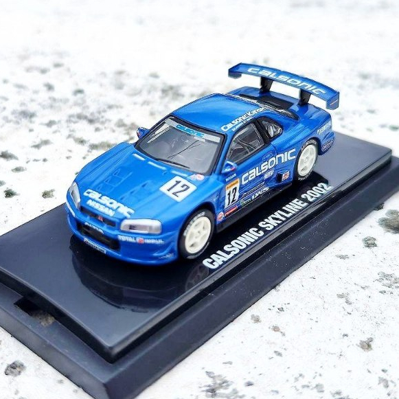 KYOSHO Nissan GT-R R34 Team Calsonic GT500 2002 JGTC | Mint Unsealed ...