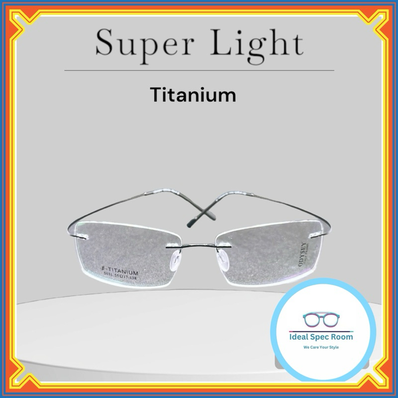 Super light titanium frame cermin mata ringan spek tahan lasak 眼镜 ...