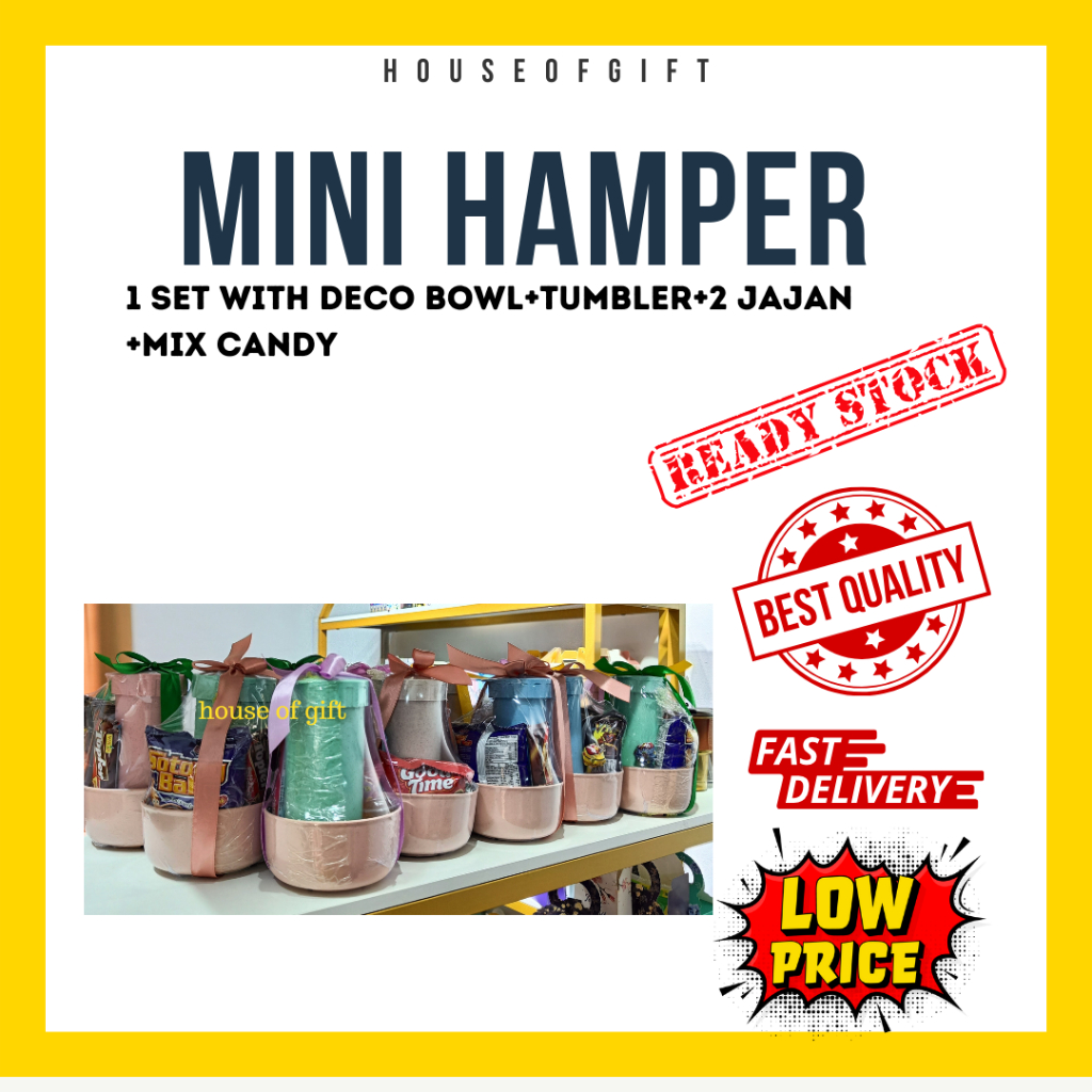 Mini Hamper Goodies Gift Doorgift Event Suprise Gift ribbon with thank ...