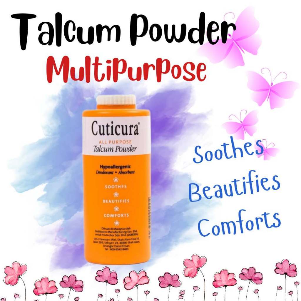 Powder Bedak Baby Talcum Body Cuticura Talkum Talc Multipurposes ...