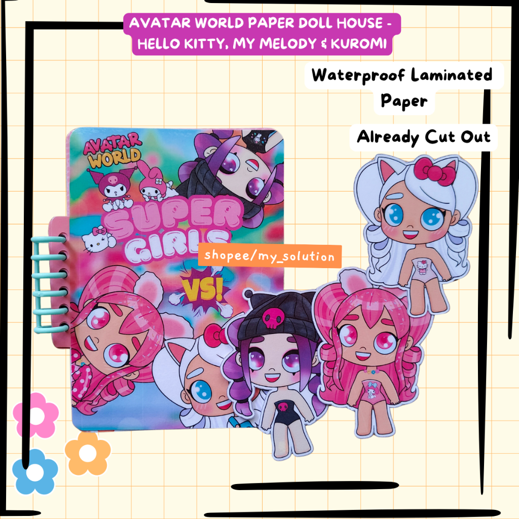 Avatar World Paper Doll House Avatar World Book Paper doll Avatar World ...