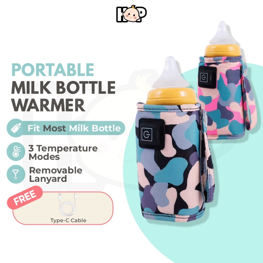 [Free Type C] Portable Milk Bottle Warmer USB Warmer Bottle for Susu ...