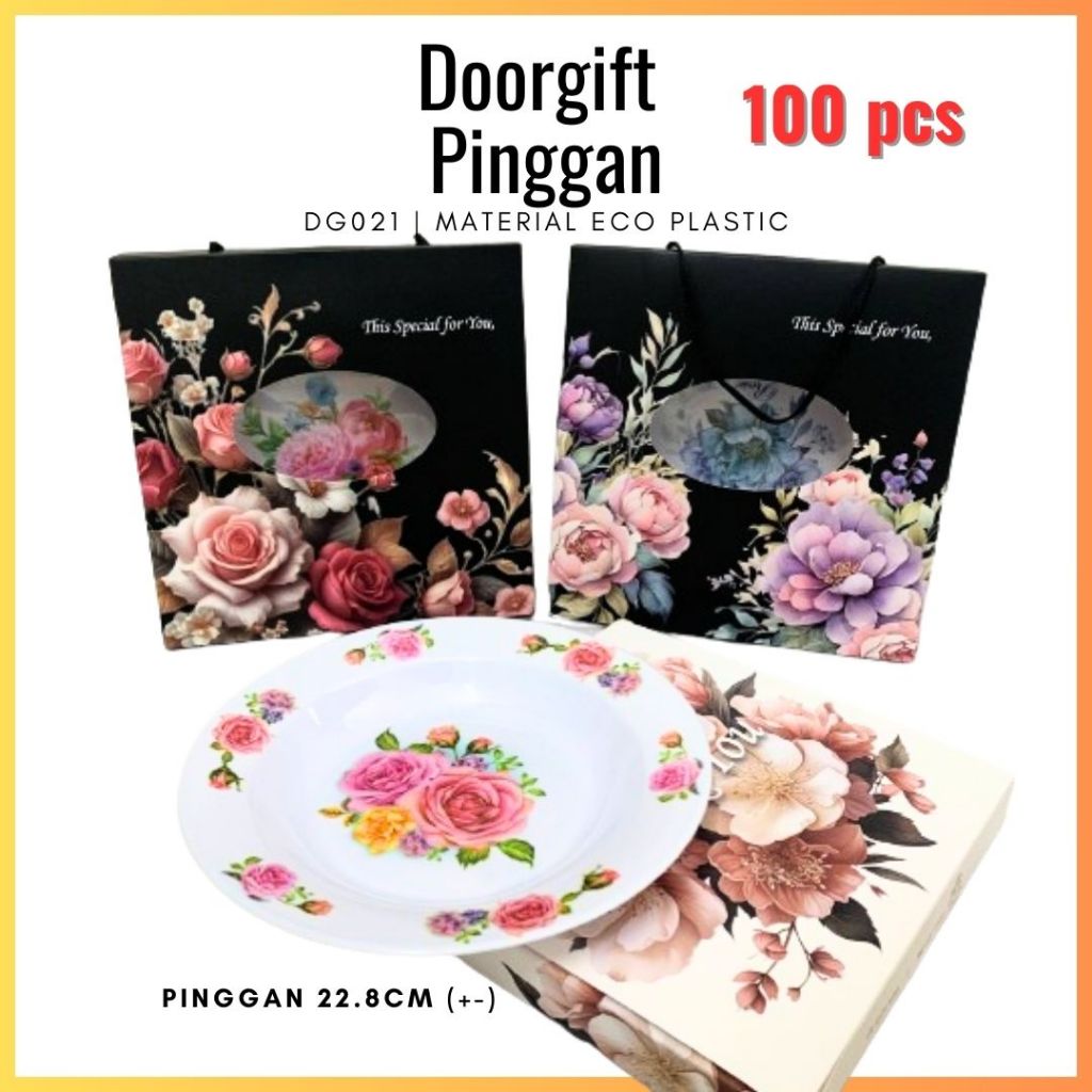 100pcs Doorgift Mangkuk Sup | Piring Pinggan Melamine | Plate Kotak ...