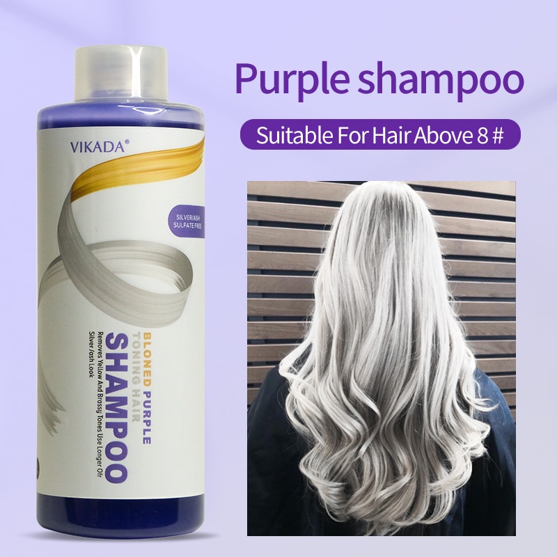 Vikada Purple Shampoo For Blonde/Silver/Ash/Grey/Bleached/Highlighted ...