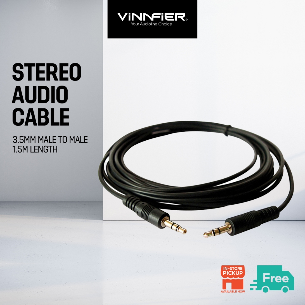 3.5mm 1.5m Aux Cable 3 / 4 Pole TRRS 4-Conductor Male to Male Stereo ...