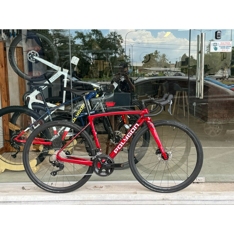 POLYGON 2025 STRATTOS S7 DISC 700C SHIMANO 105 2X12 SPEED CARBON ROAD ...