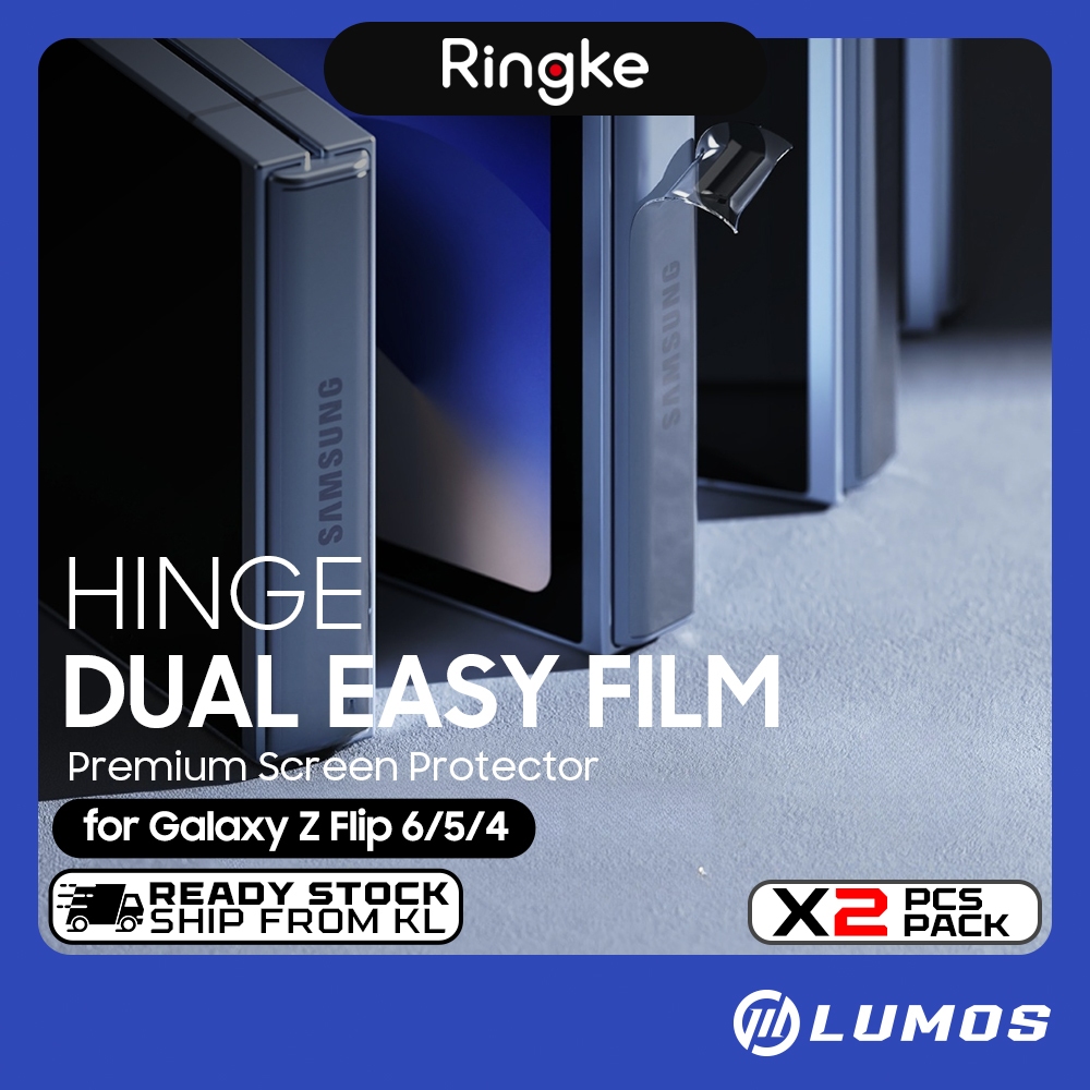 Ringke Hinge Dual Easy Film for Galaxy Z Flip 6 / 5 / 4 Premium Screen ...