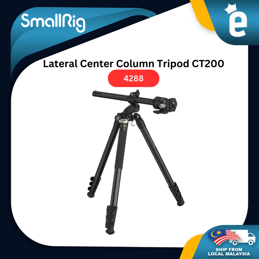 SmallRig CT200 Lateral Center Column Aluminum Tripod with Monopod 4288 ...