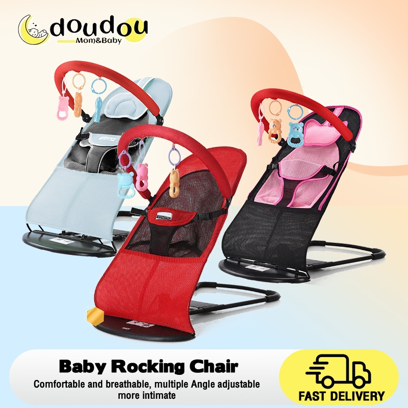 ️COD ️Baby Rocking Chair Baby Bouncer Baby Gear Chair Safety Seat ...
