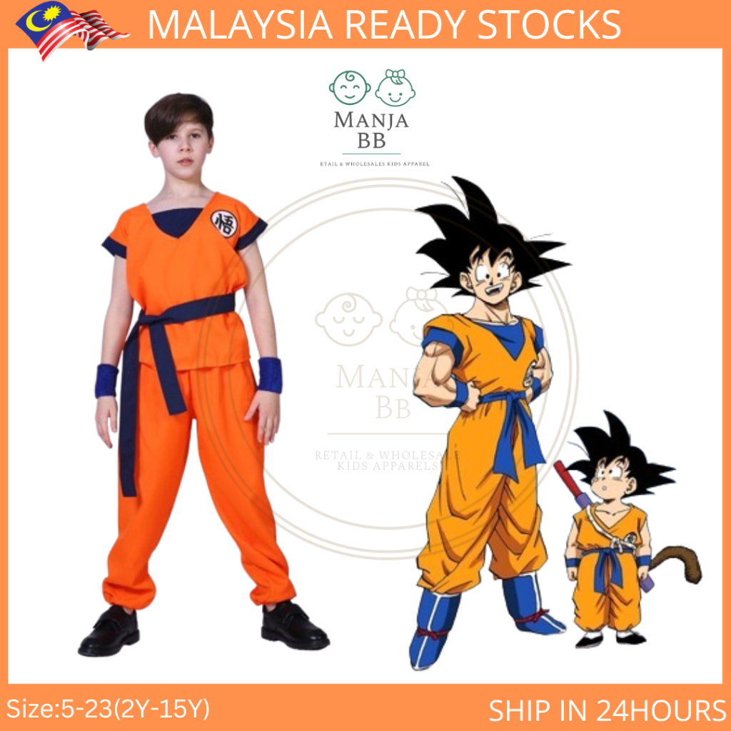 (2Y-15Y)Budak kids cosplay Goku Dragon ball costume | Shopee Malaysia