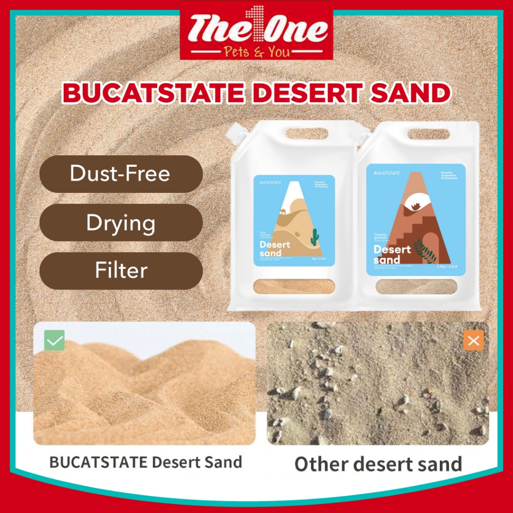 Bucatstate Hamster Bathing Sand 2.5kg Pet Dessert Sand Pasir Mandi ...