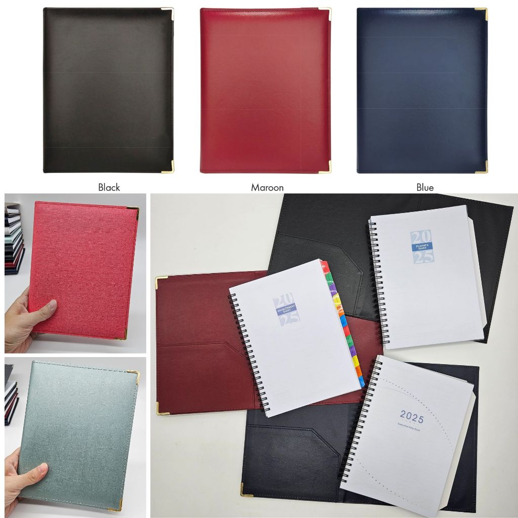 2025 Diary Planner A5 PU Leather W1003 Wire O Monthly Planner Notebook ...