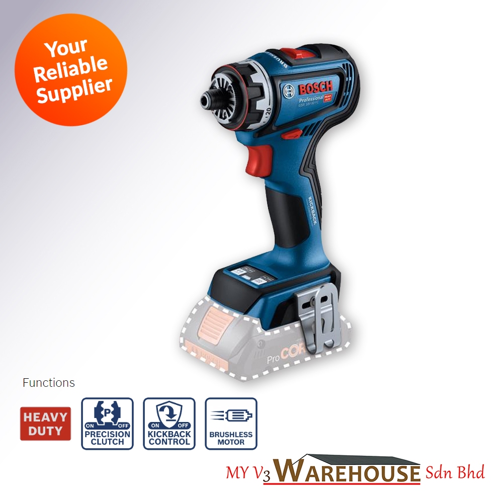 BOSCH Cordless Drill/Driver GSR 18V-90 FC SOLO (without Battery and Charger) | Shopee Malaysia