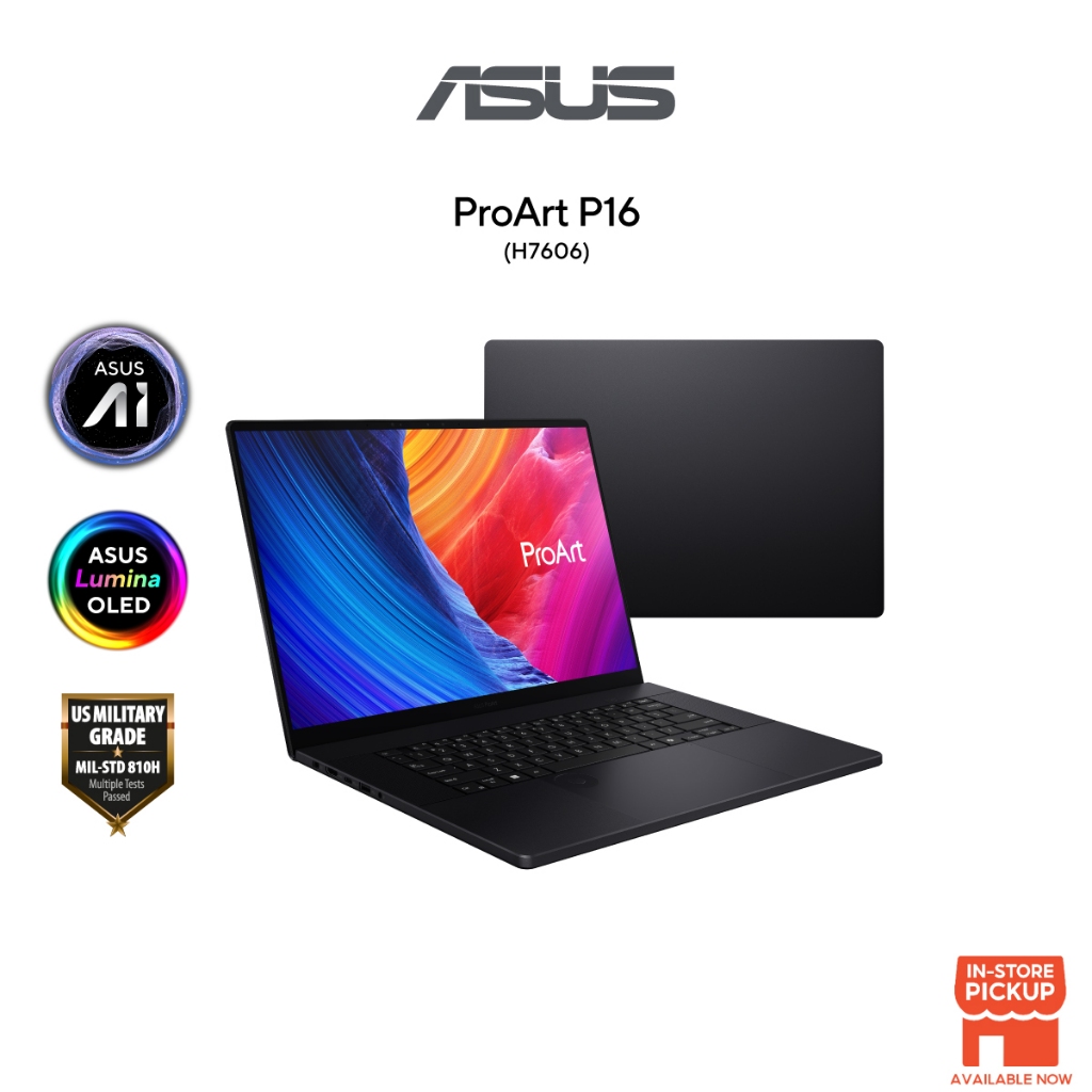 ASUS ProArt P16 OLED H7606W-IME038WSM AI 9 HX 370/ 32GB DDR5/ 2TB 4.0/ RTX4070 8GB/ 16" 4K OLED ...