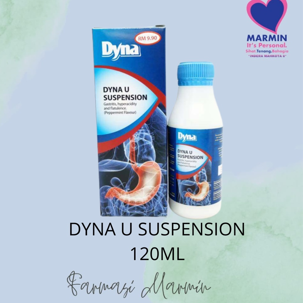 DYNA U SUSPENSION 120ML (UBAT GASTRIK, ANGIN, PERUT KEMBUNG) | Shopee ...