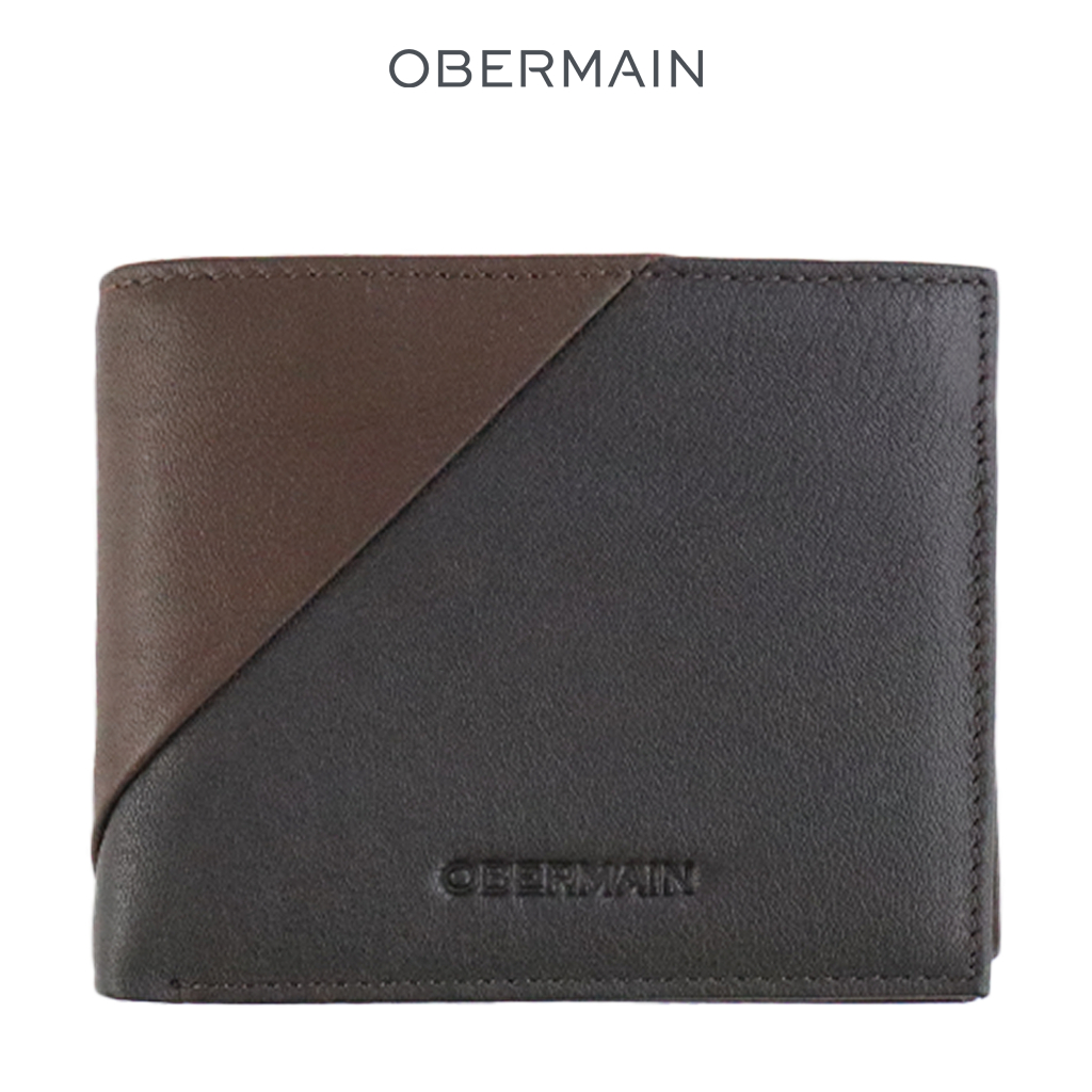 OBERMAIN RFID Short Wallet / Genuine Leather / Brown / OBW223G1 ...