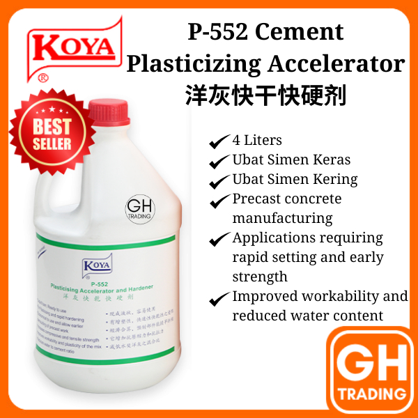 KOYA P-552 Ubat Simen Cepat Keras Pengeras Simen Keras Concrete ...
