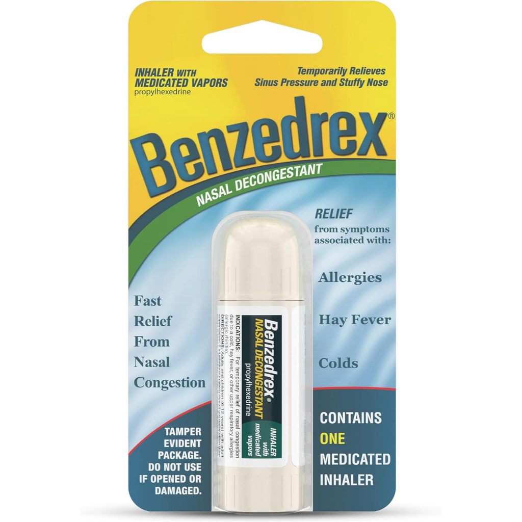 Benzedrex Nasal Decongestant Inhaler, 1 Count (Pack of 1) | Shopee Malaysia