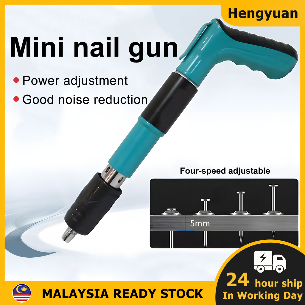 Nail gun Manual Steel Nails Gun (Free 50 Nails) Concrete Rivet Tool ...