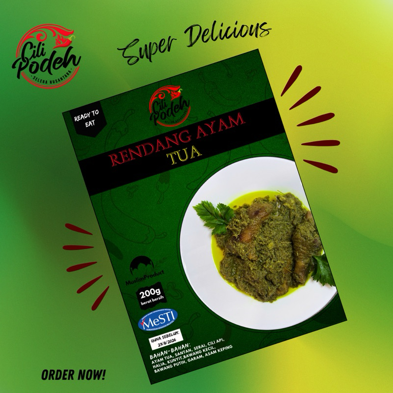 Rendang Ayam Tua by Cili Podeh | Shopee Malaysia
