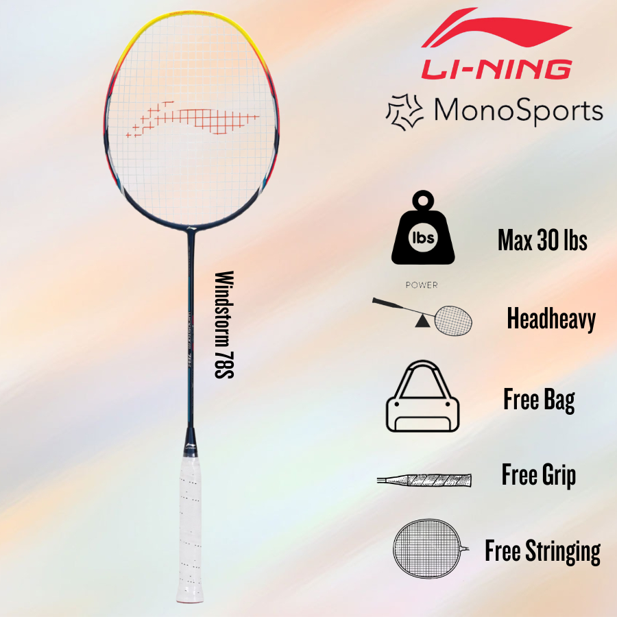Li-Ning Windstorm 78s Badminton Racket 100% Original | Shopee Malaysia