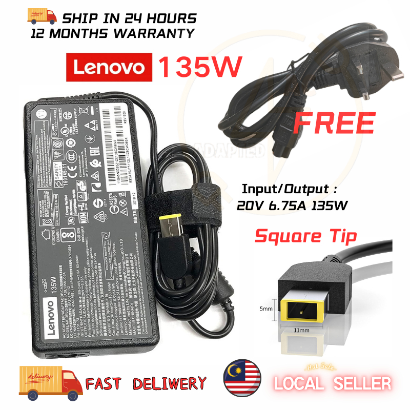 135W laptop charger adapter for Lenovo Thinkpad X1 P1 P15v T15p ...