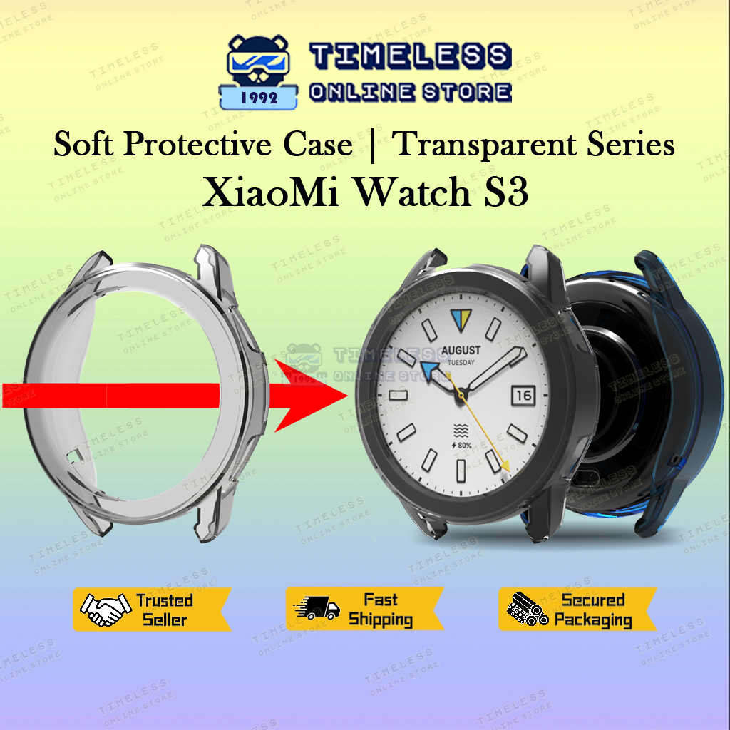 🇲🇾Xiaomi Watch S3 Protector Case｜Transparent Series Soft Casing｜ Xiao ...
