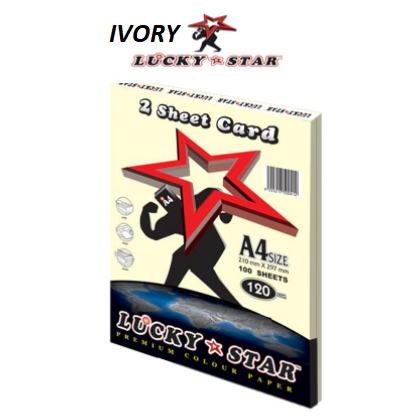 LUCKY STAR A4 2 SHEET CARD LIGHT COLOR | LUCKY STAR 2 SHEET CARD 120GSM ...