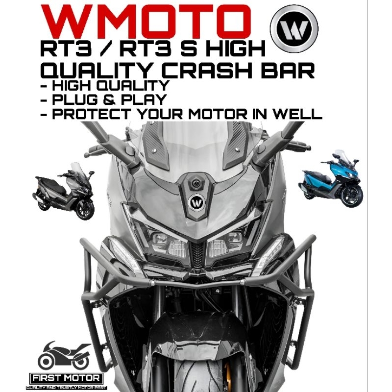 WMOTO RT3 RT 3 RT3S RT3 S HIGH QUALITY FULL CRASH BAR | Shopee Malaysia