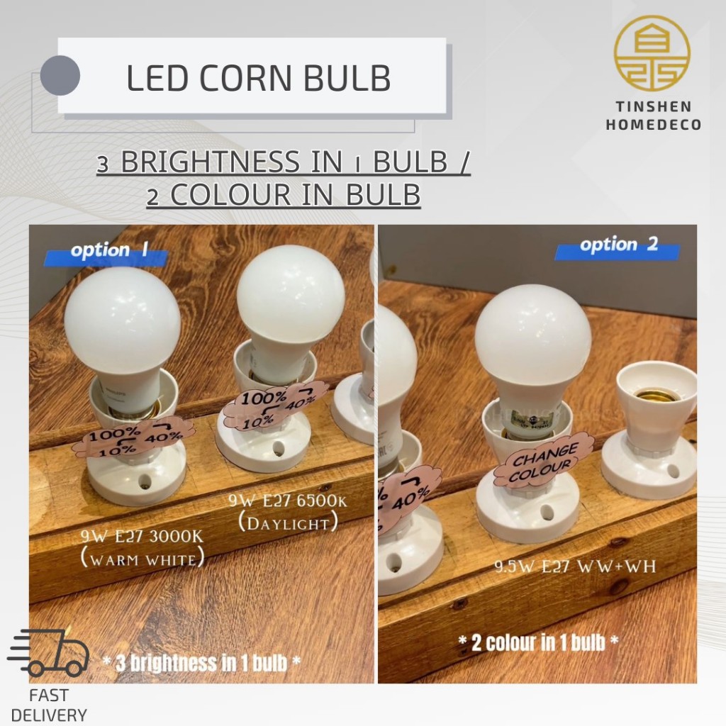 PHILIPS SCENE SWITCH LED BULB - 3 BRIGHTNESS IN 1 BULB (Warm White ...