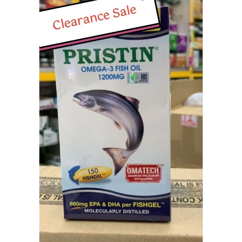 Pristin Omega 3 Fish Oil 1200mg 30' Fishgels.😎Clearance Expired Date 01 ...