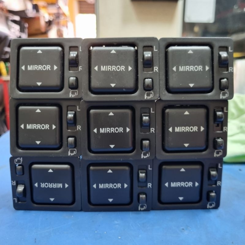 Side Mirror Auto Flip Switch 9 pin for Perodua Kelisa Kenari Viva Axia ...