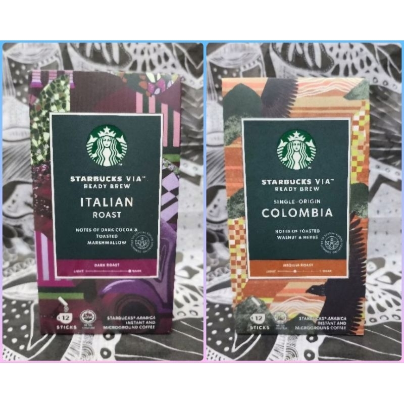 Starbucks VIA Ready Brew Assorted Coffee / Via Italian Roast / Via ...