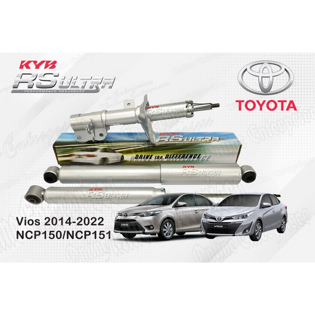 KAYABA KYB absorber vios RS Ultra Toyota Vios NCP151 NCP150 XP150 '14 Absorber Yaris Suspension ...