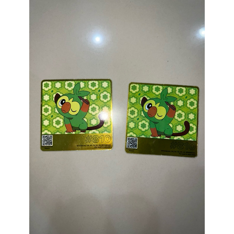 Oreo Pokemon Cards-GROOKEY & ROWLET (RARE) 1 left!!! | Shopee Malaysia