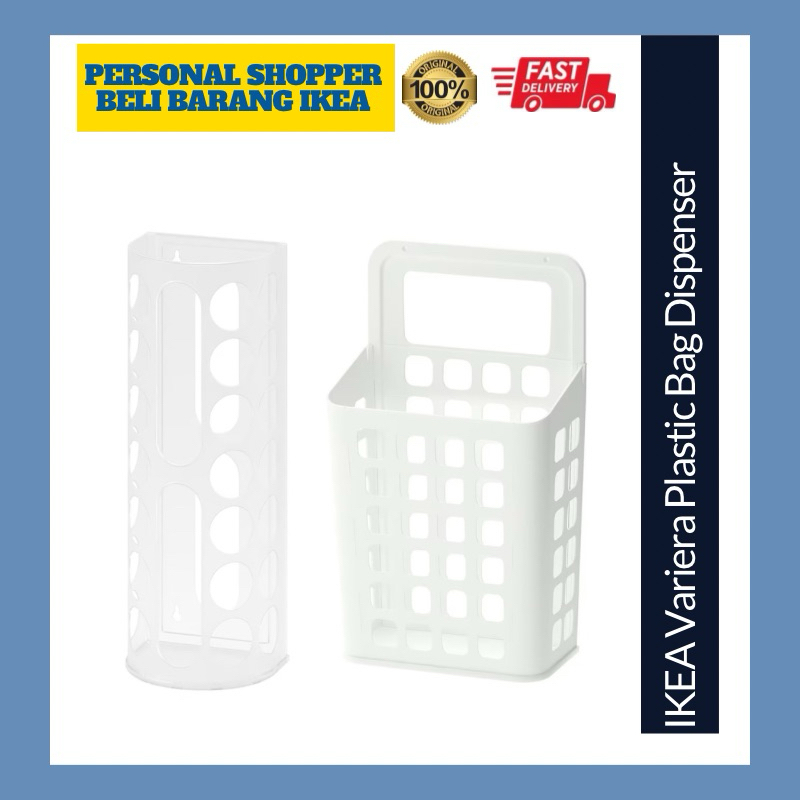 IKEA Variera Plastic Bag Dispenser Waste Bin Organiser Simpan Beg ...