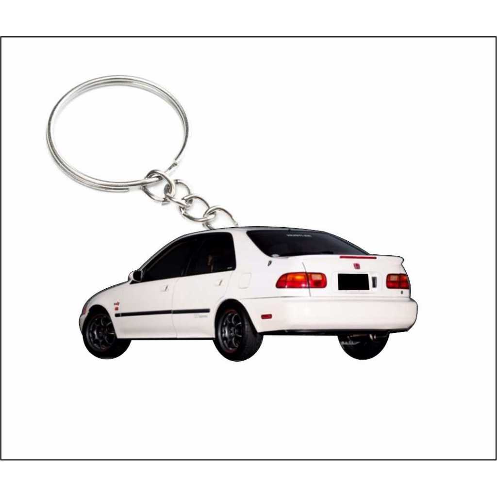 Honda Civic ek white 2d keychain FERIO | Shopee Malaysia