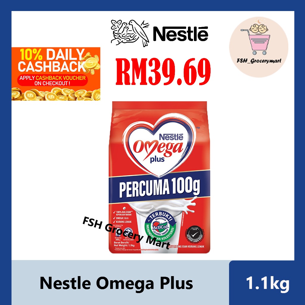 Nestle Omega Plus Milk Powder 1KG | Shopee Malaysia