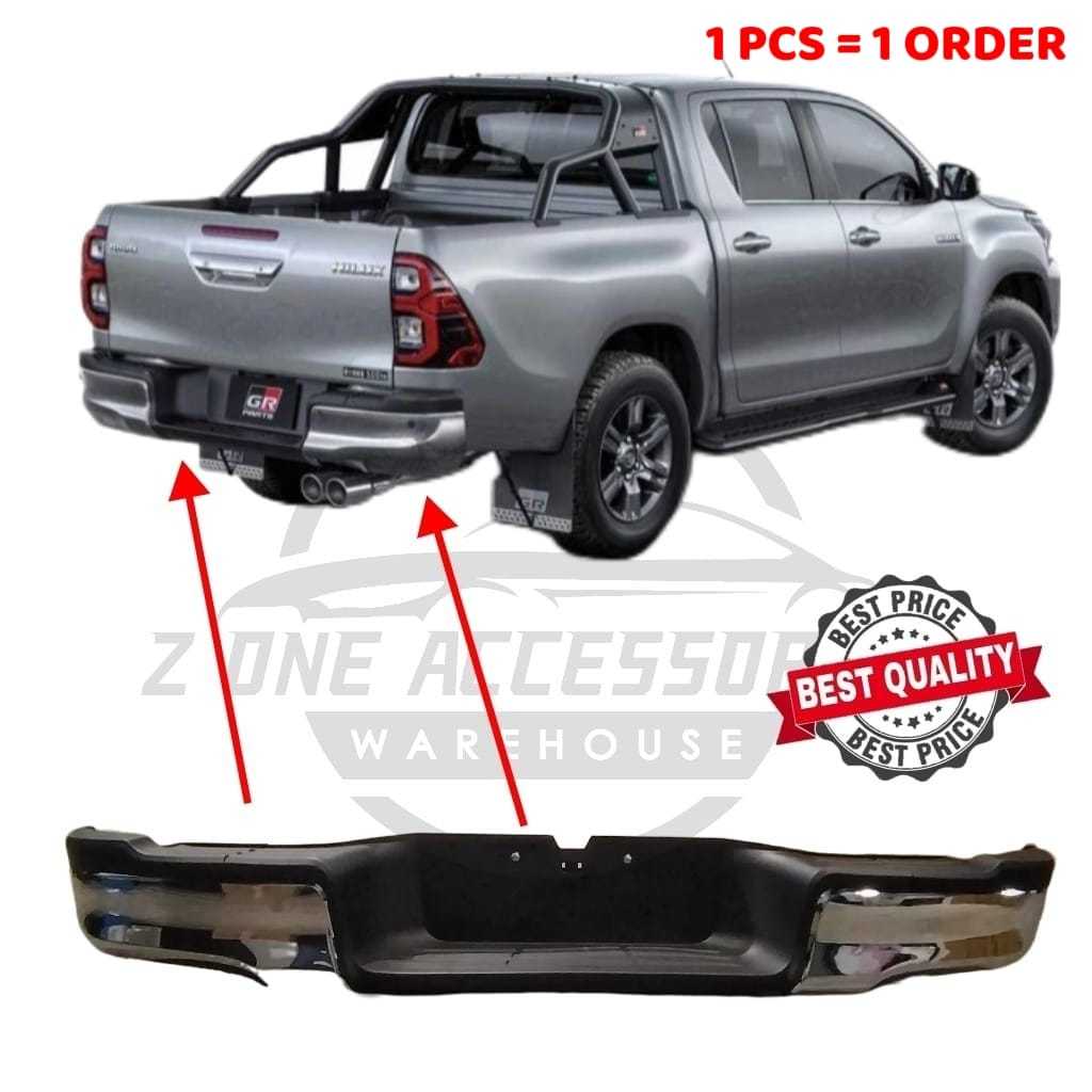 TOYOTA HILUX REVO 2015 - 2020 REAR BUMPER | Shopee Malaysia