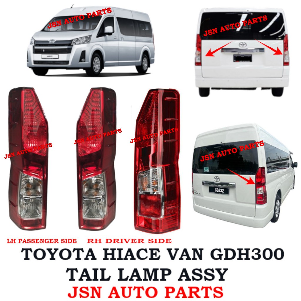 J101S02 TAIL LAMP TOYOTA HIACE VAN GDH300 VAN LAMPU REAR LIGHT | Shopee ...