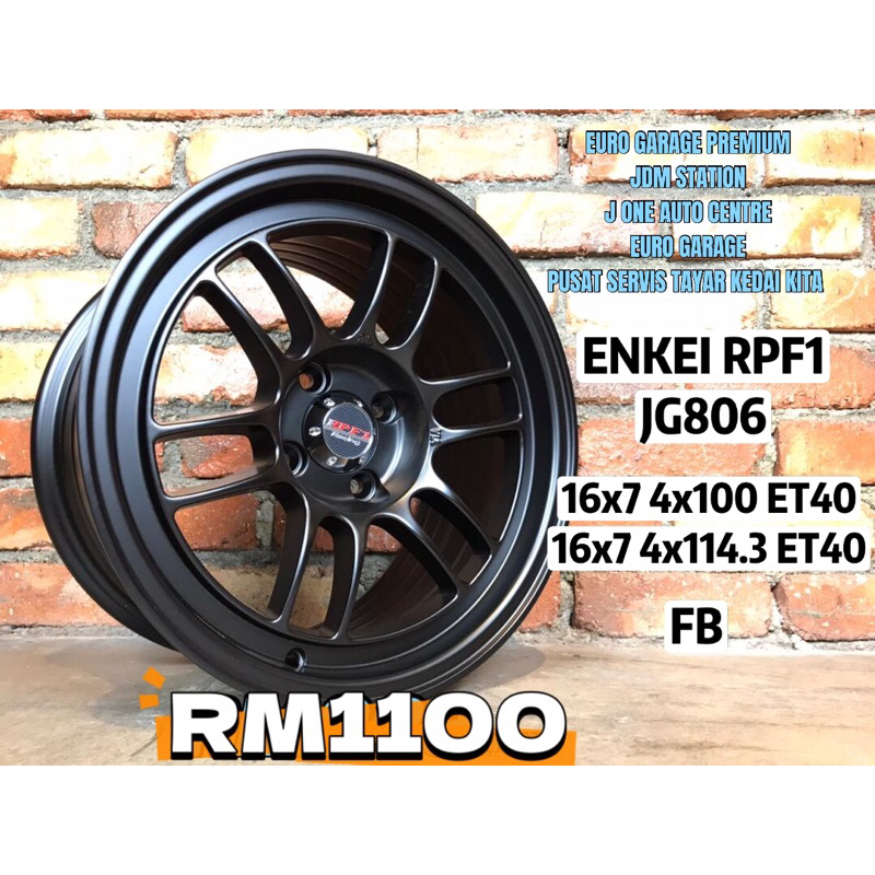 NEW RIM ENKEI RPF1 16 INCHI | Shopee Malaysia