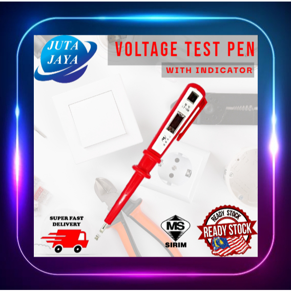 Test Pen Voltage Detector Electrical Tester Screwdriver with Indicator ...