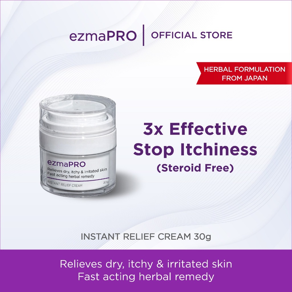 【READY STOCK】Eczema cream itchy ezmaPRO Instant Relief Cream Herbal ...