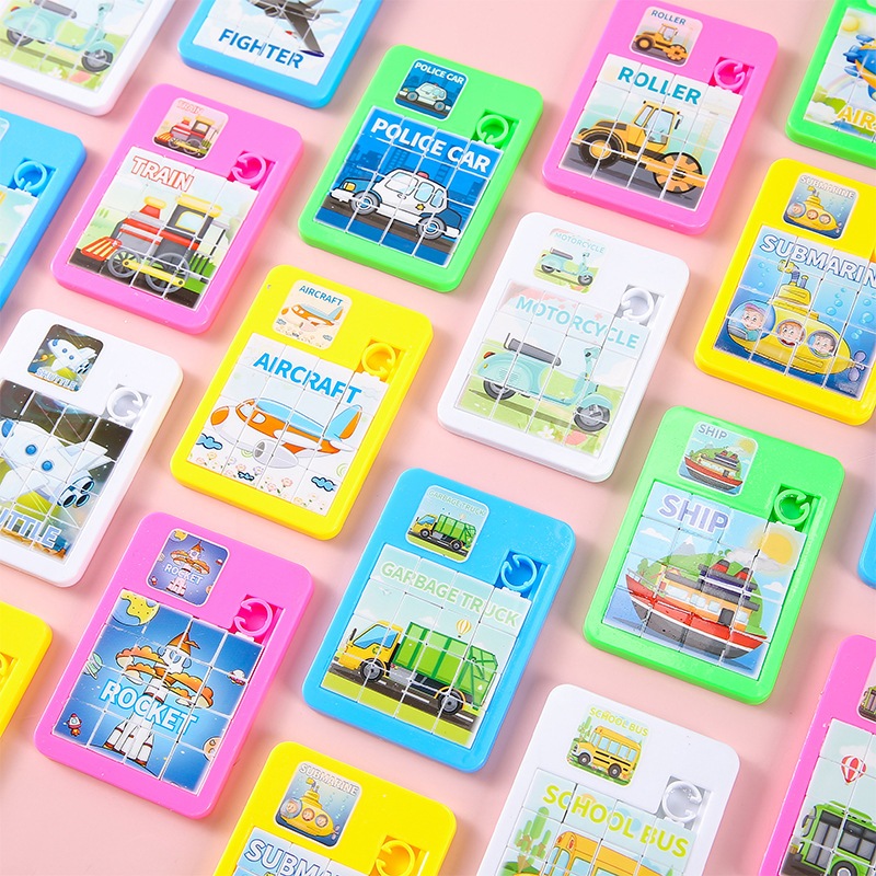 16pcs Slide Puzzle Kids Jigsaw Early Learn Doorgift Gift Goodies ...